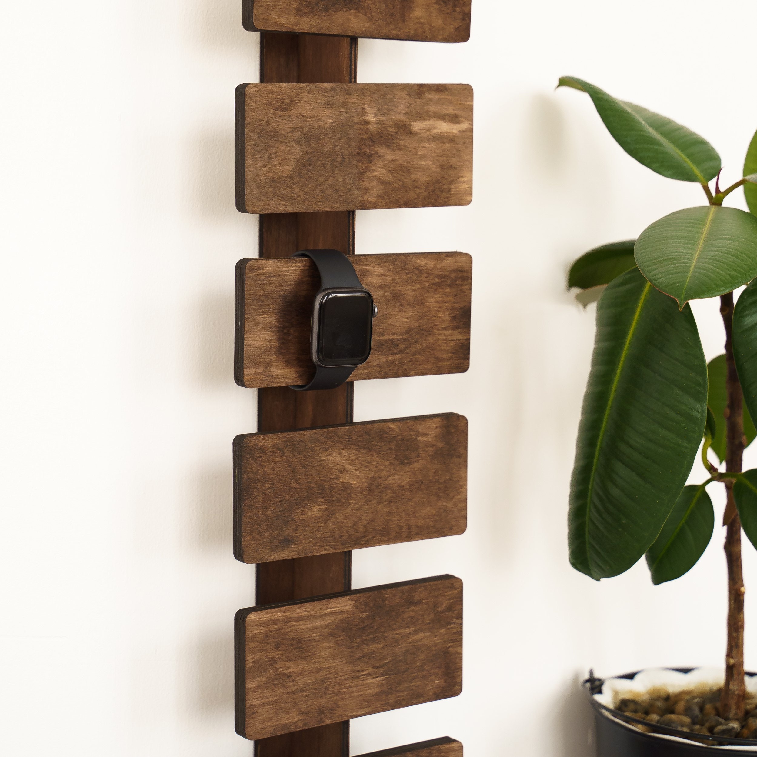 Wooden Watch Wall Display, Watch Wall Mount, Wall Watch Holder, Watch ...