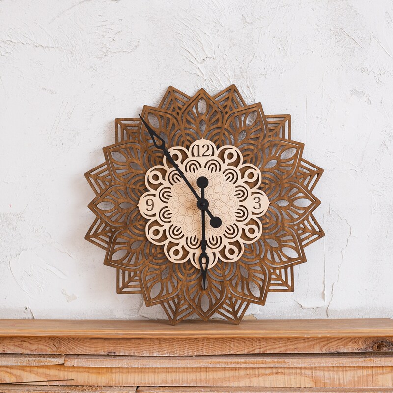 Mandala Clock - Etsy