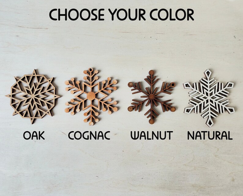 Merry christmasWood snowflakeSnowflake ornamentsWooden | Etsy