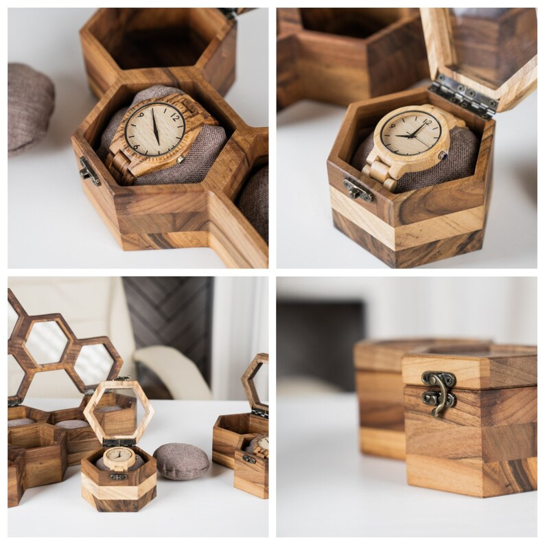 Personalized Watch Box for Men Wooden Watch Box With Glass - Etsy