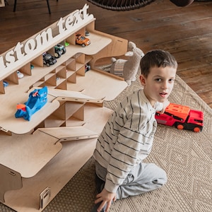 Personalized Toy Car Garage,wooden Toy Car Garage,custom Toy Car ...