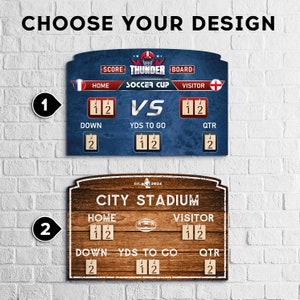 Custom Football Scoreboard, Sports Scoreboard, Soccer Scoreboard ...