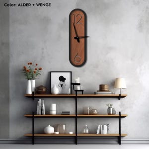 Oblong Wall Clock, Rectangular Wall Clock, Contemporary Modern Wall ...