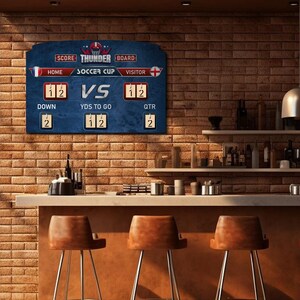 Custom Football Scoreboard, Sports Scoreboard, Soccer Scoreboard ...