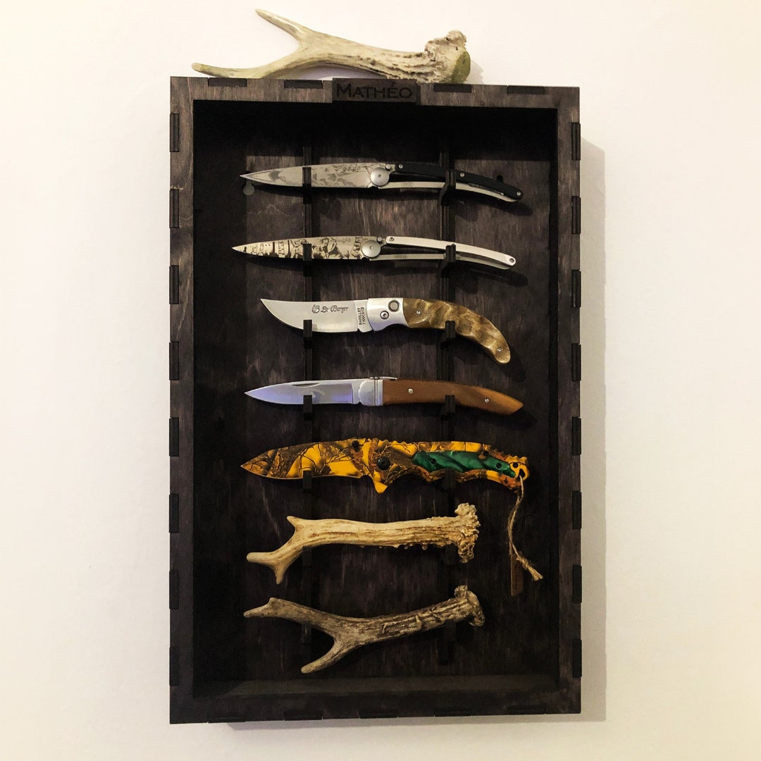 Personalized Knife Display Case, Knife Display Cabinet, Knife Display ...