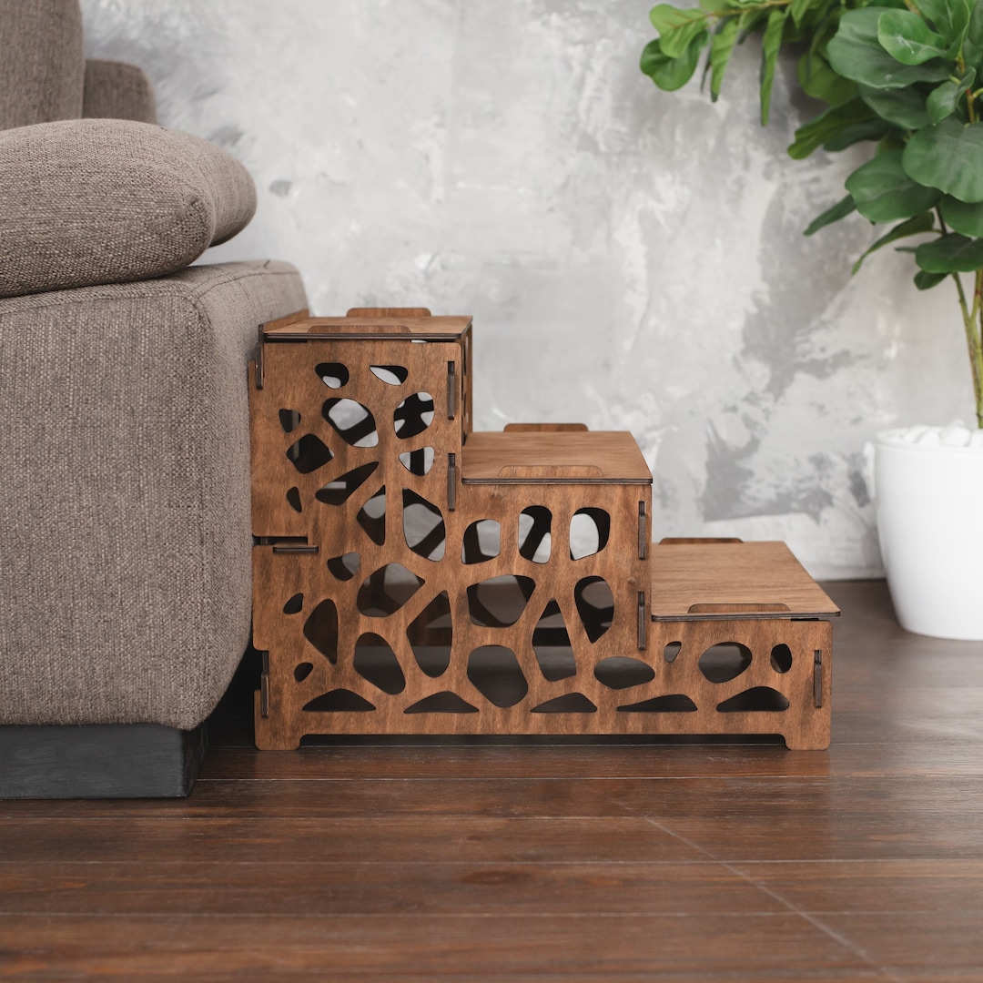 Wooden Dog Steps for Bed, Pet Stairs for Small Dogs, Dog Ramp for Couch ...