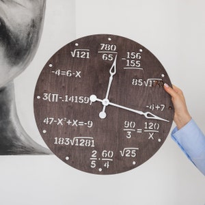 Math Wall Clock, Classroom Clock, Math Classroom Decor, School Clock ...