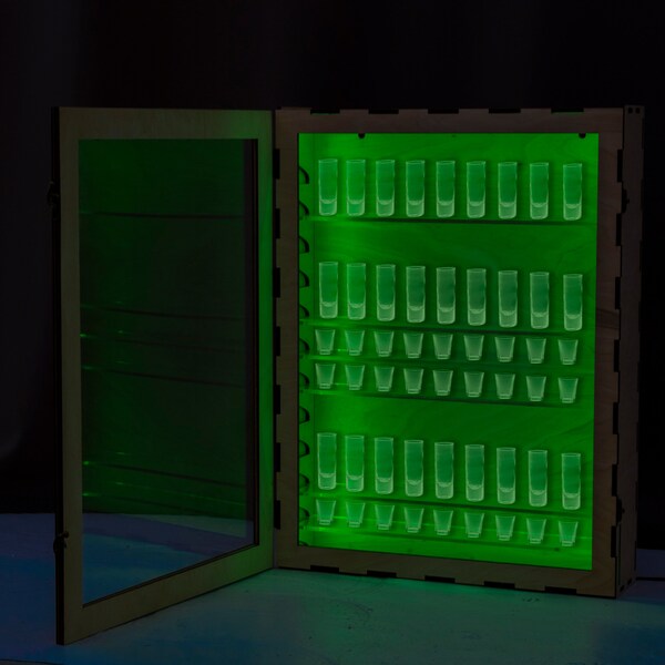 Shot Glass Display - Etsy