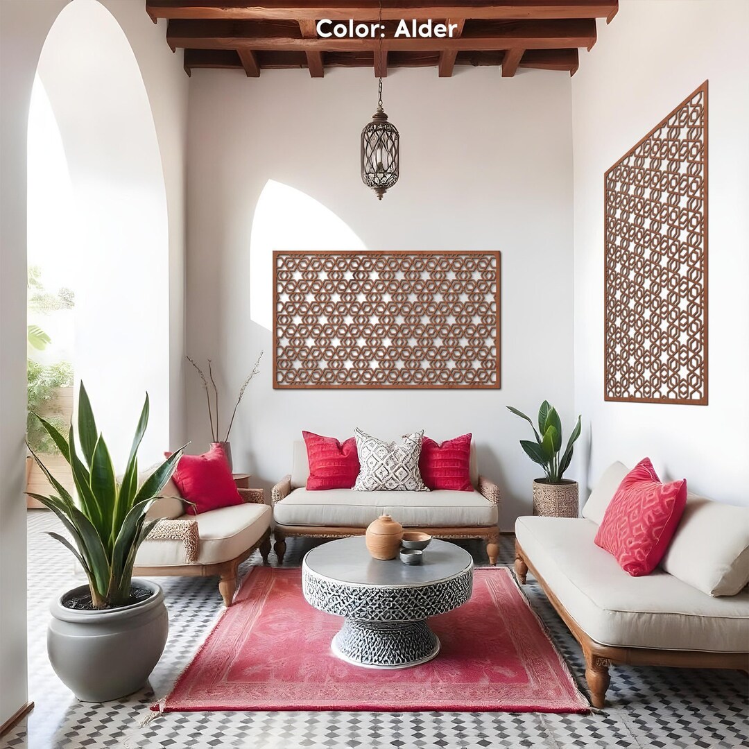 Moroccan Islamic Wood Wall Panel,arabic Wooden Wall Art,islamic ...