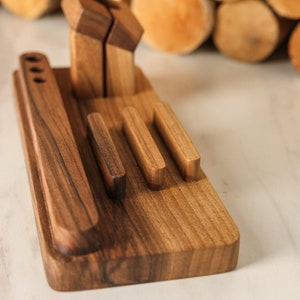 Wooden Tablet Holderwooden Tablet Standwooden iPad - Etsy