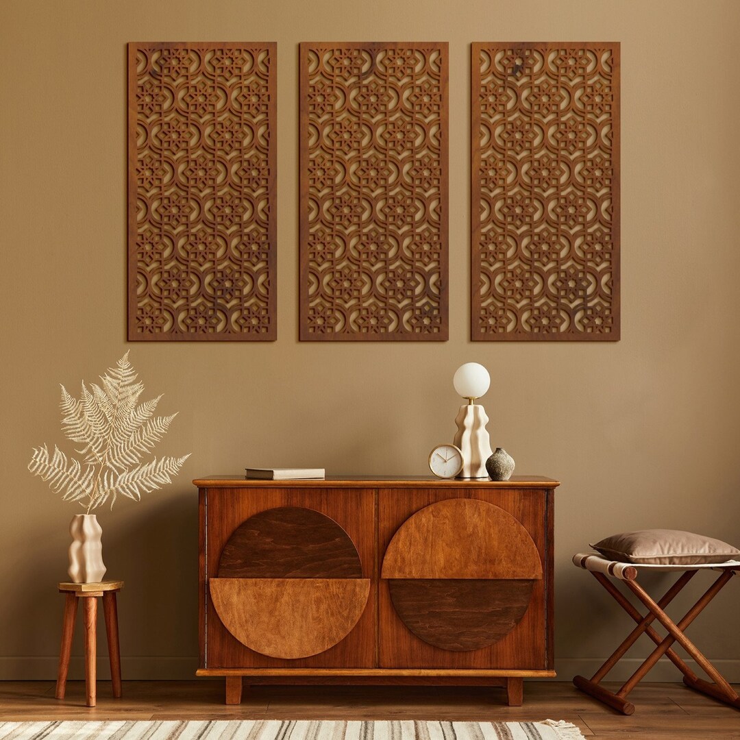 Moroccan Panel, Arabic Wall Art, Arabic Panels, Boho Wood Wall Art ...