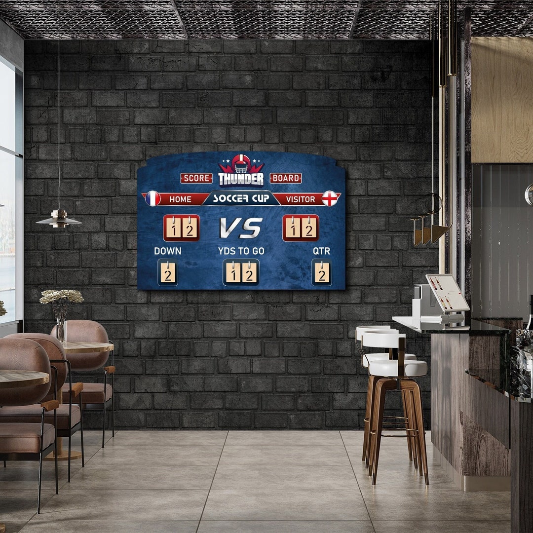 Custom Football Scoreboard, Sports Scoreboard, Soccer Scoreboard ...