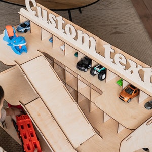 Personalized Toy Car Garage,wooden Toy Car Garage,custom Toy Car ...