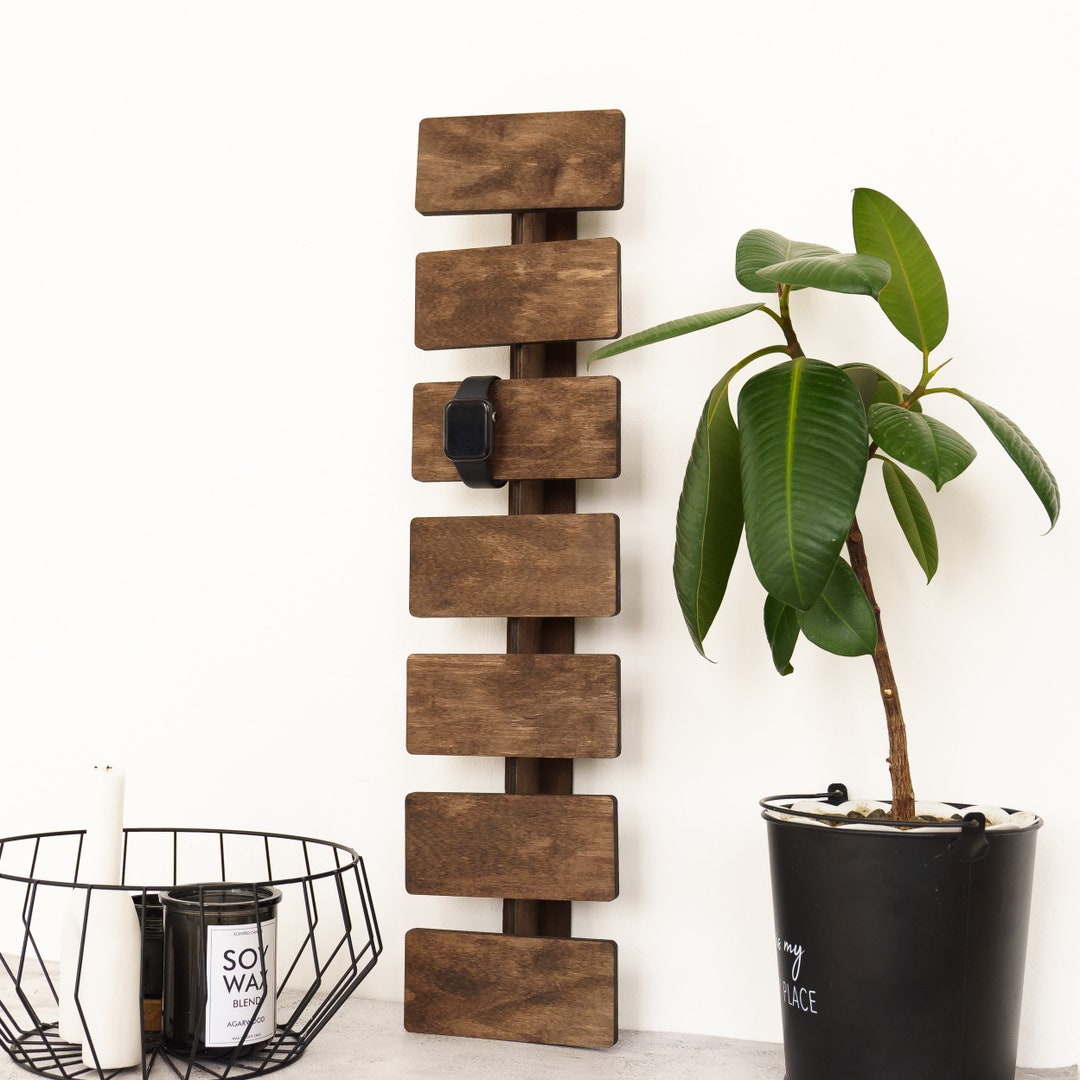 Wooden Watch Wall Display, Watch Wall Mount, Wall Watch Holder, Watch ...
