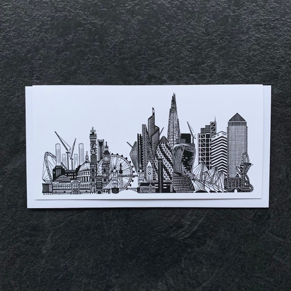 London Landmarks Greetings Card London Card London - Etsy