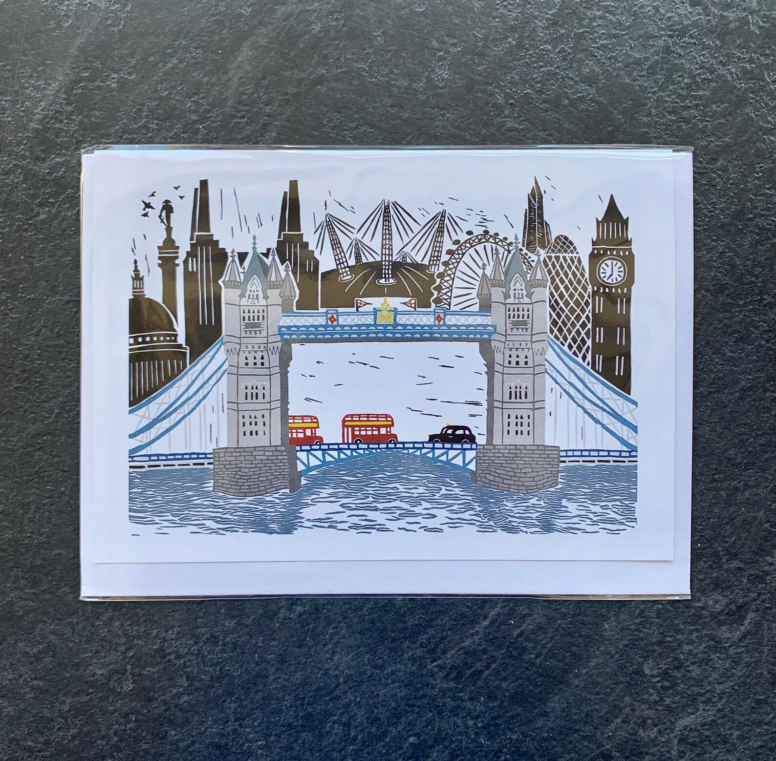 London Scene Greetings Card, London Card, London Landscape, London Gift ...