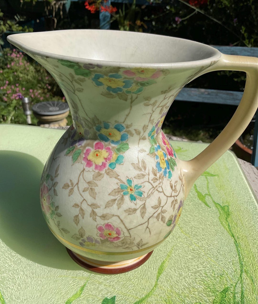 Art Deco Decoro Pottery Floral Chintz Flower Vase Planter 1930s. - Etsy