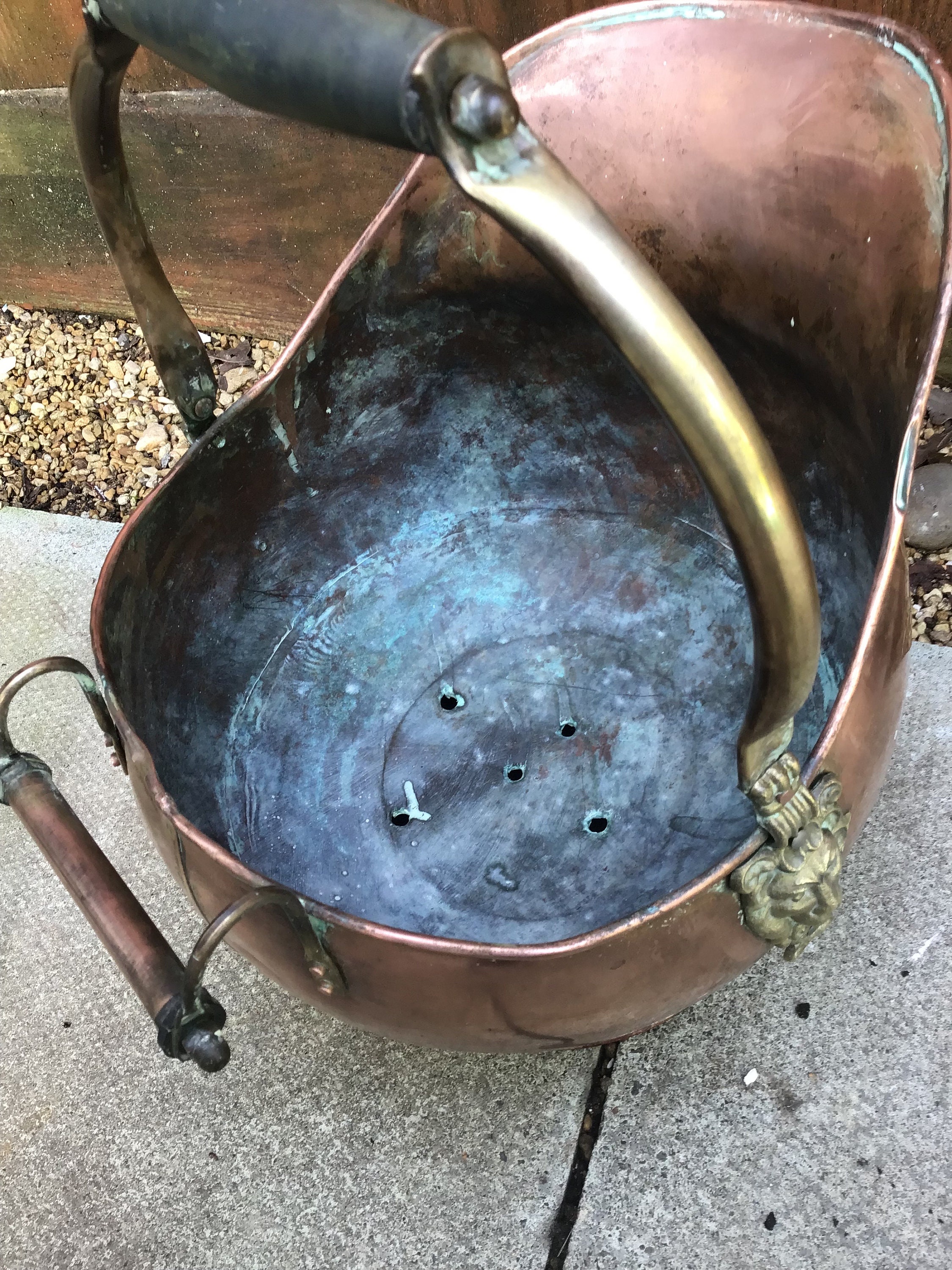 Antique Vintage Victorian Copper Helmet Coal Bucket. - Etsy Canada