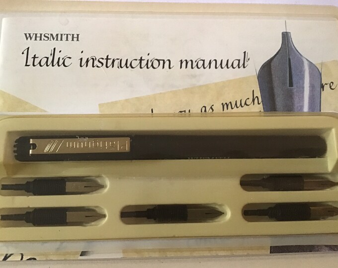 New. 80’s 90’s New Platignum Calligraphy Pen Set. With Italic ...