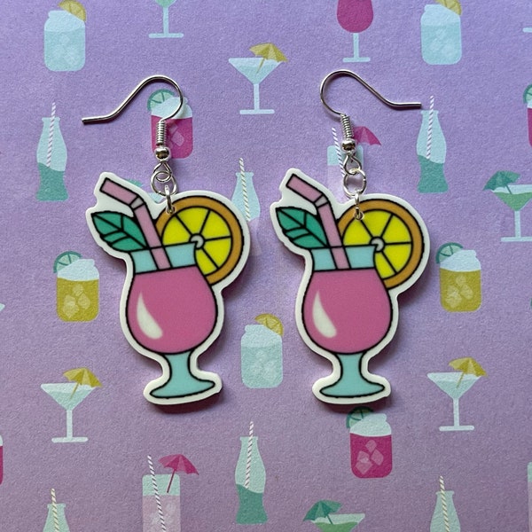 Cocktail Earrings - Etsy