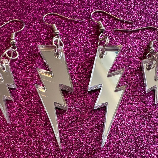 Lightning Earrings - Etsy