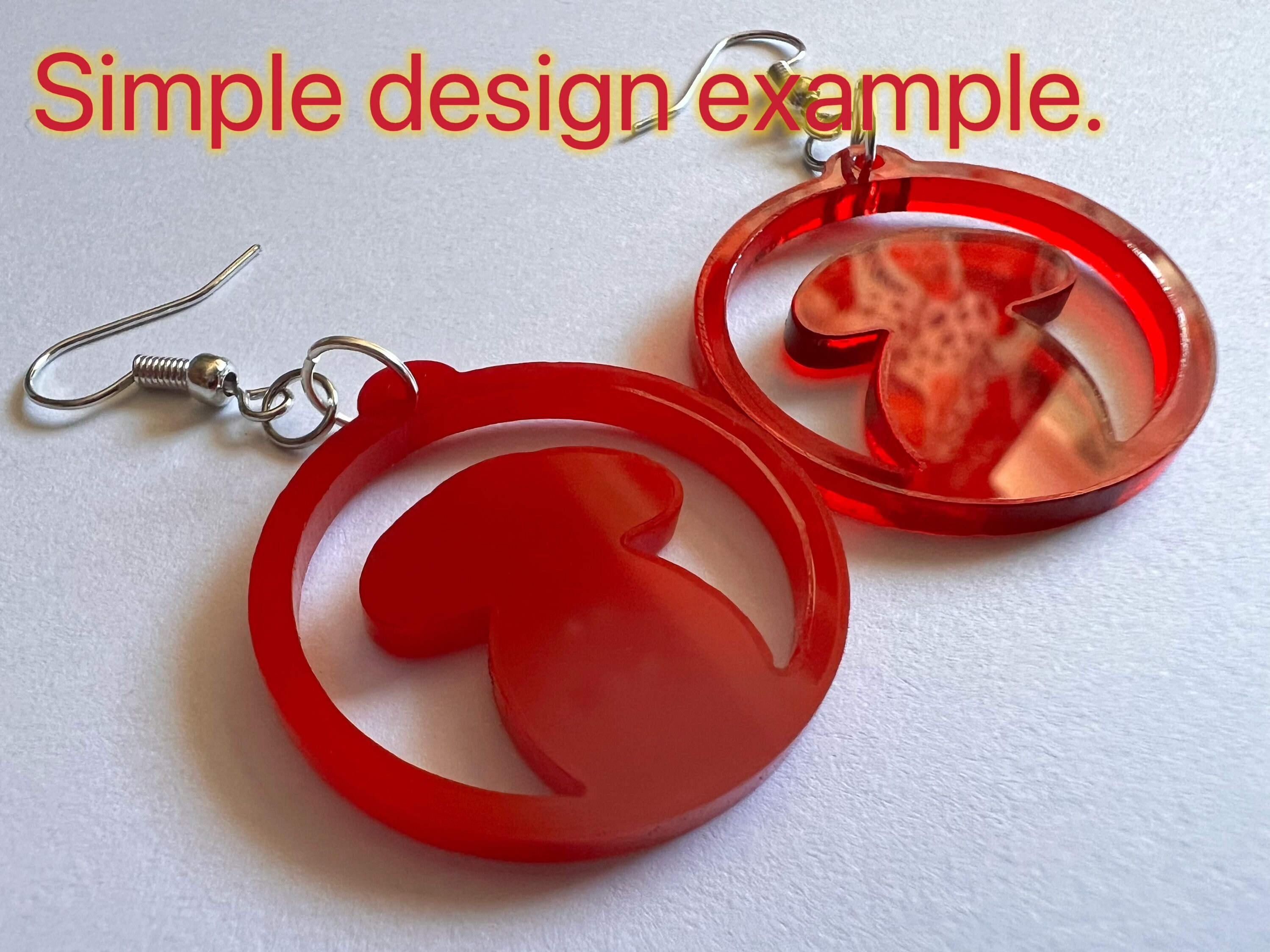 Custom Earrings: Personalized Laser Cut Acrylic Earrings - Etsy