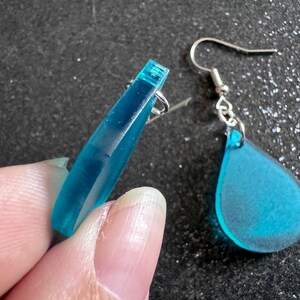Rain Earrings: Laser Cut Acrylic Raindrops, Rain Drops, Drop, Tear ...