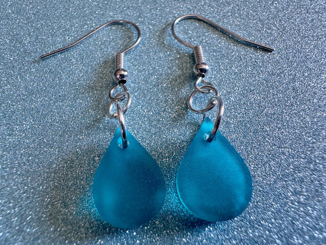 Rain Earrings: Laser Cut Acrylic Raindrops, Rain Drops, Drop, Tear ...