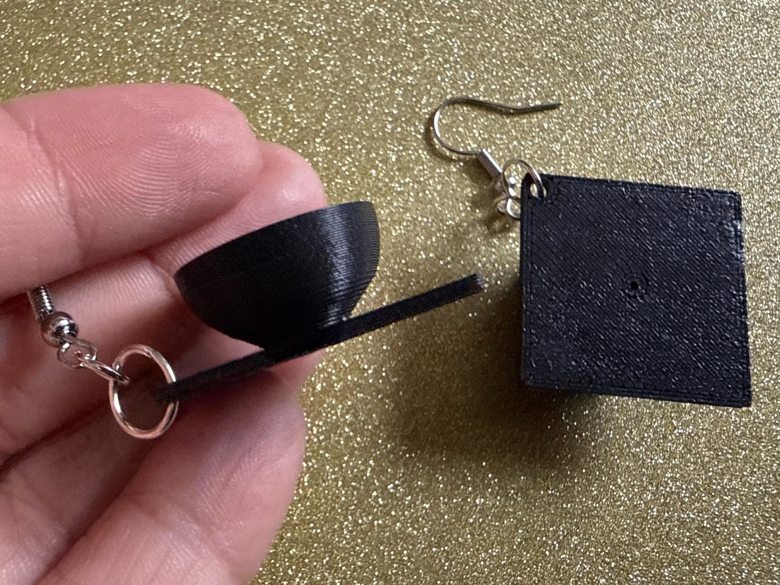Graduation Hat Earrings: 3D Printed Earrings, Teacher, Student ...