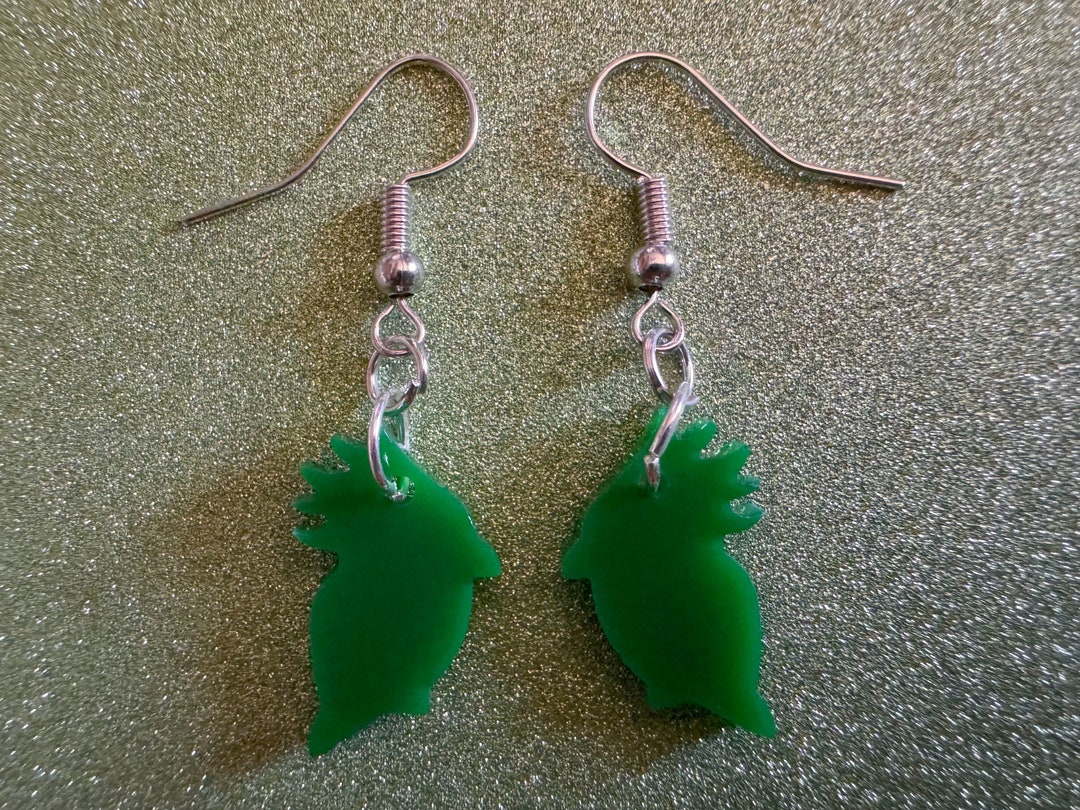Mini Cockatoo Earrings: Laser Cut Acrylic Parrots, Cockatoos, Birds ...