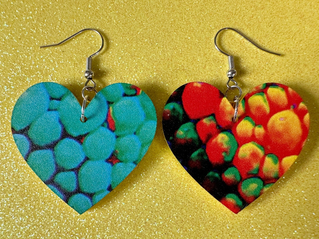 Faux Chameleon Earrings: Laser Cut Acrylic Chameleon Animal Print ...