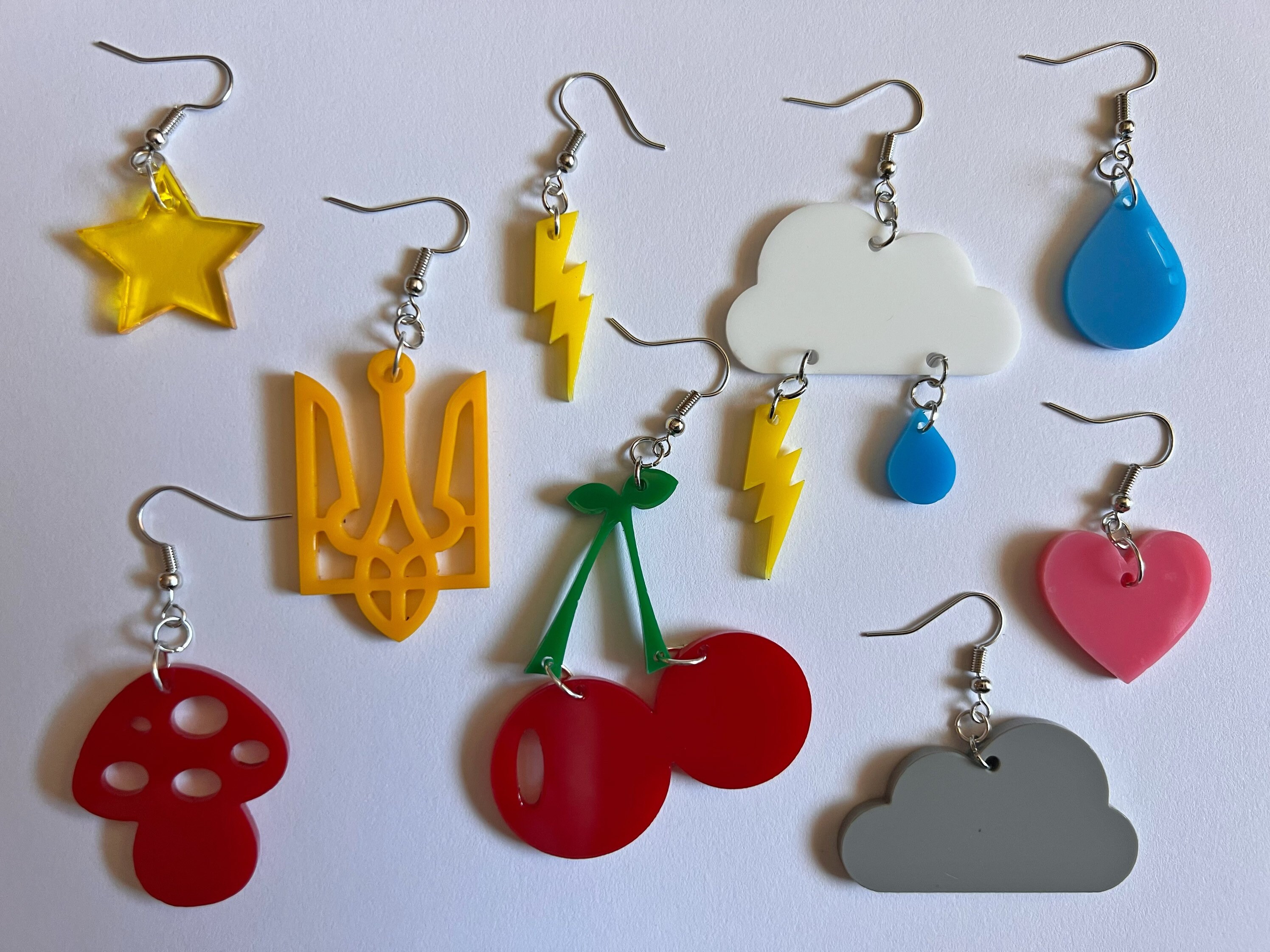 Custom Earrings: Personalized Laser Cut Acrylic Earrings - Etsy