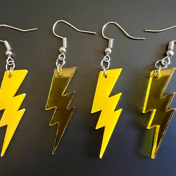 Lightning Earrings - Etsy