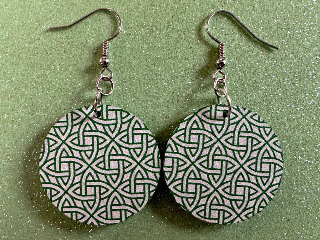 Celtic Knot Earrings: Laser Cut Acrylic Celtic Knots, Irish, Ireland ...