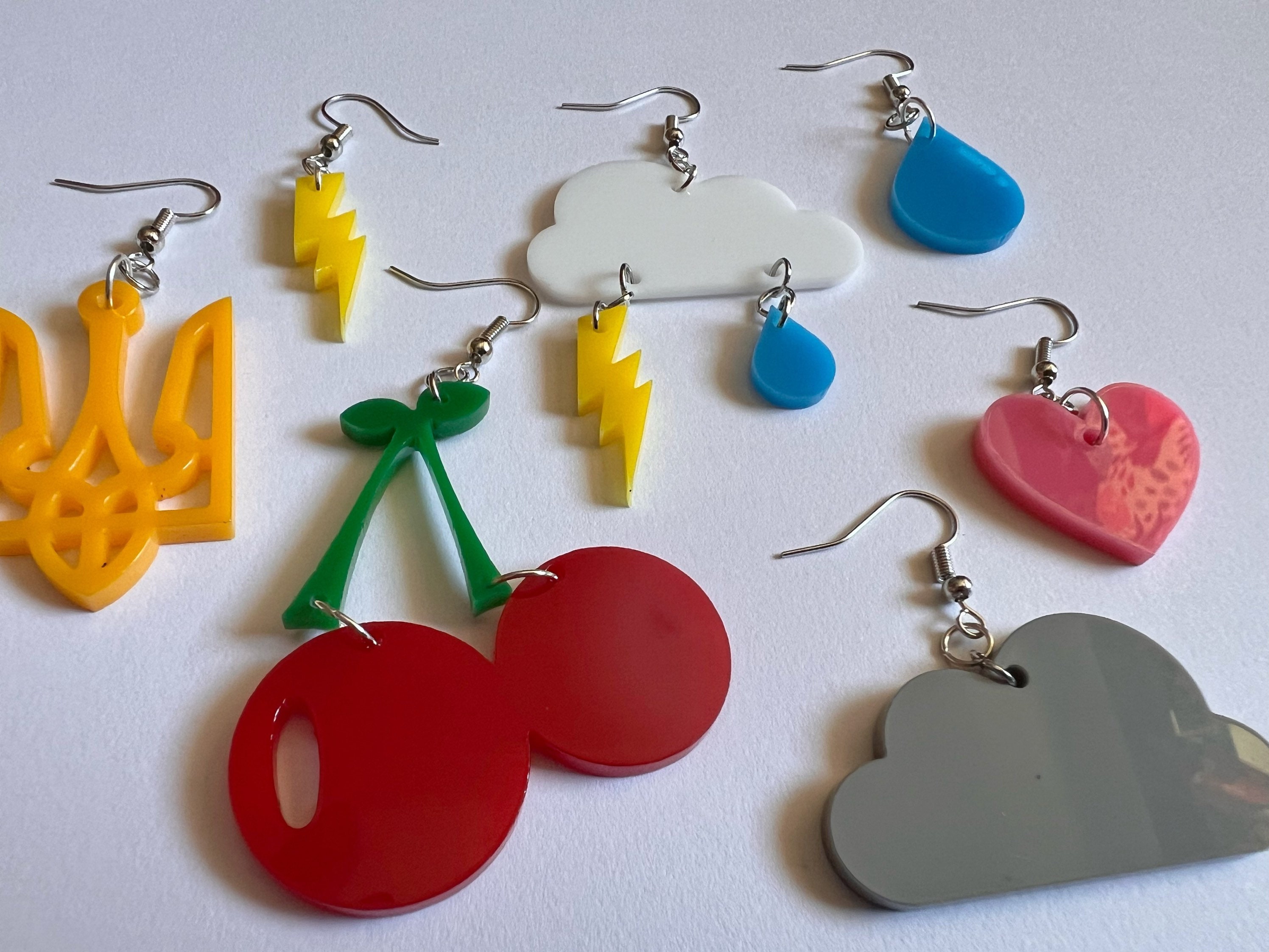 Custom Earrings: Personalized Laser Cut Acrylic Earrings - Etsy