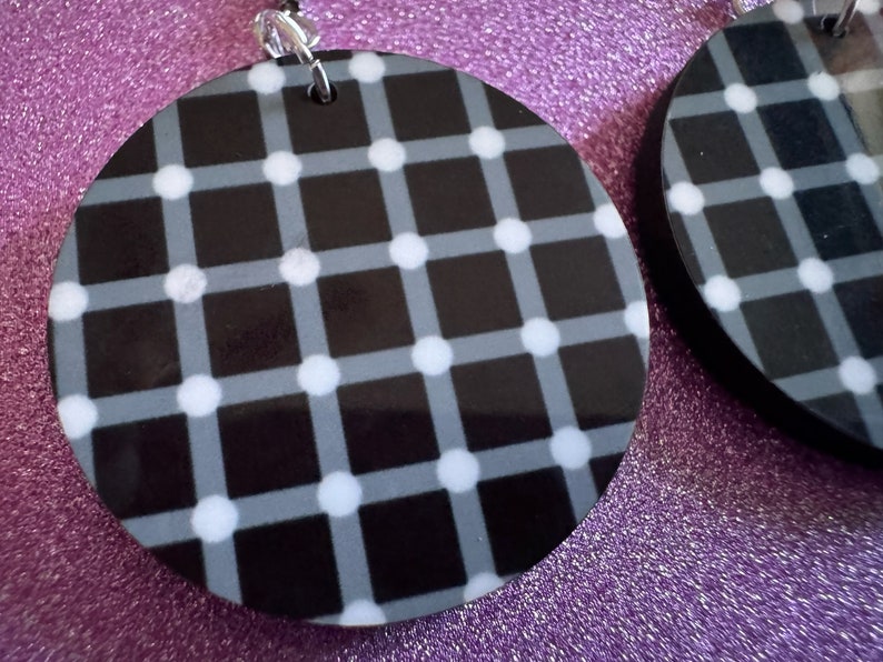 Optical Illusion Earrings: Sublimated Optical Illusions, Unique ...