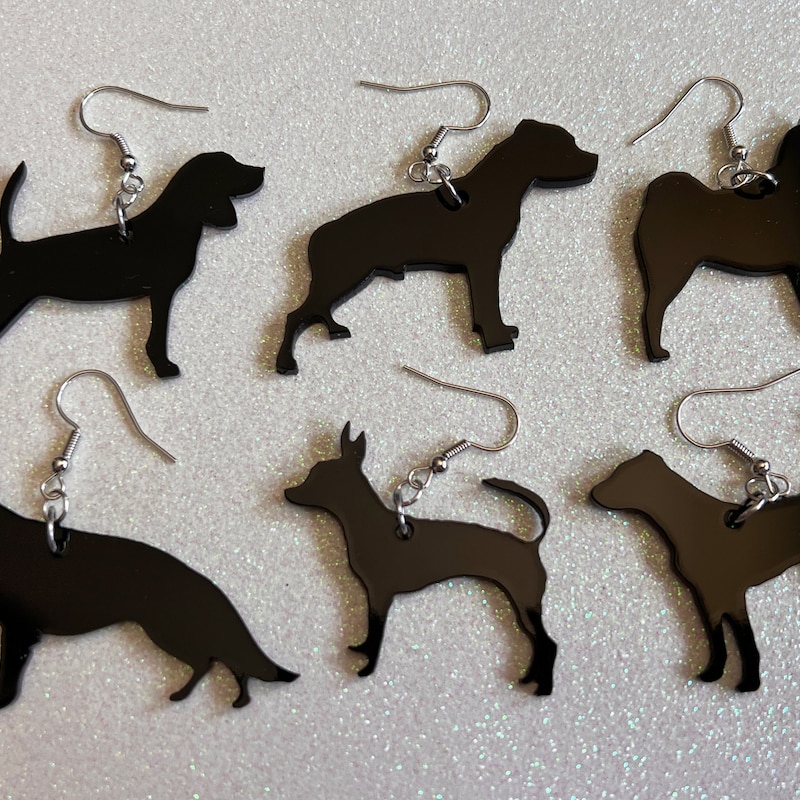 Dog Earrings - Etsy