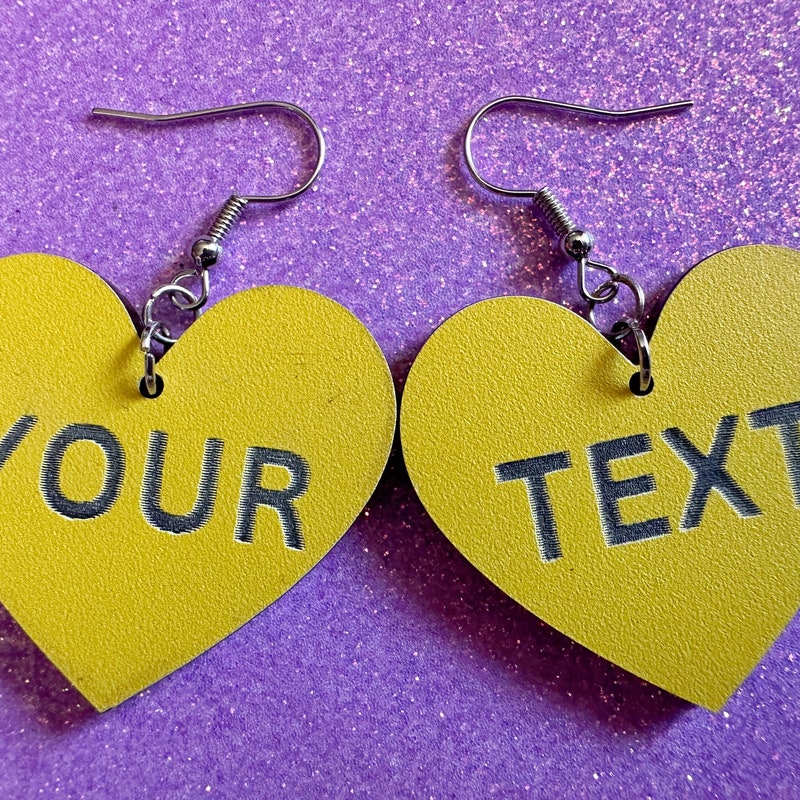 Wire Word Earrings - Etsy