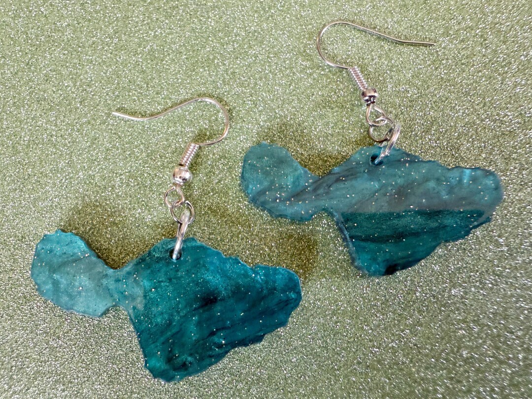 Maui Earrings: Laser Cut Acrylic Maui Earrings, Maui Strong, Lahaina ...