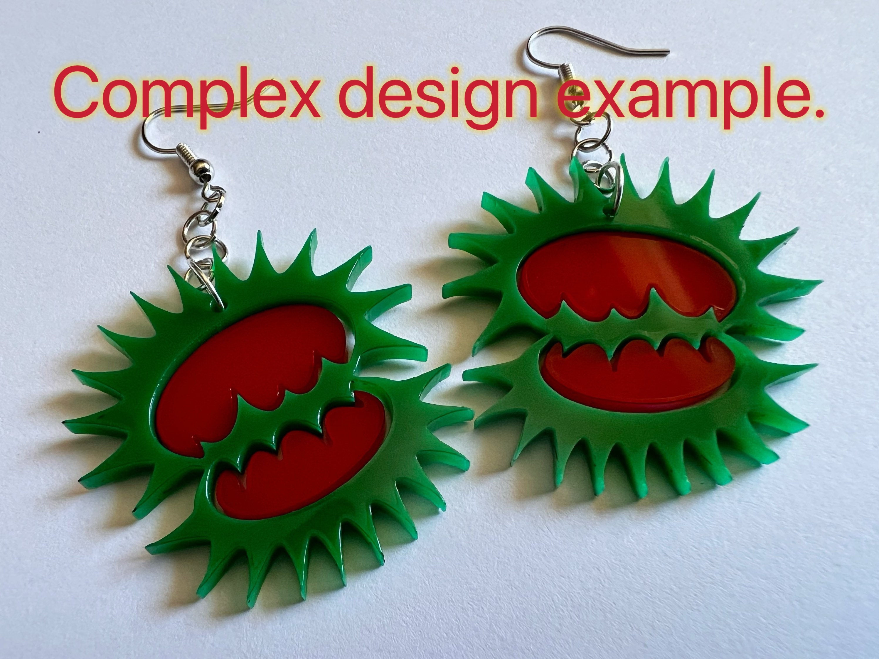 Custom Earrings: Personalized Laser Cut Acrylic Earrings - Etsy