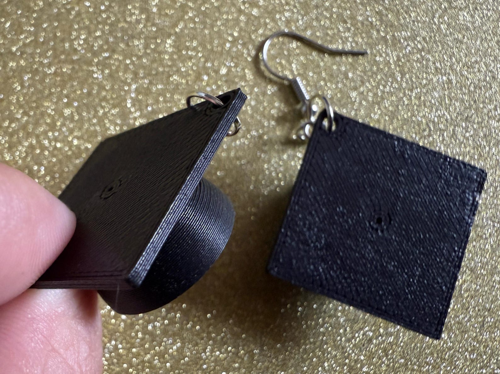 Graduation Hat Earrings: 3D Printed Earrings, Teacher, Student ...