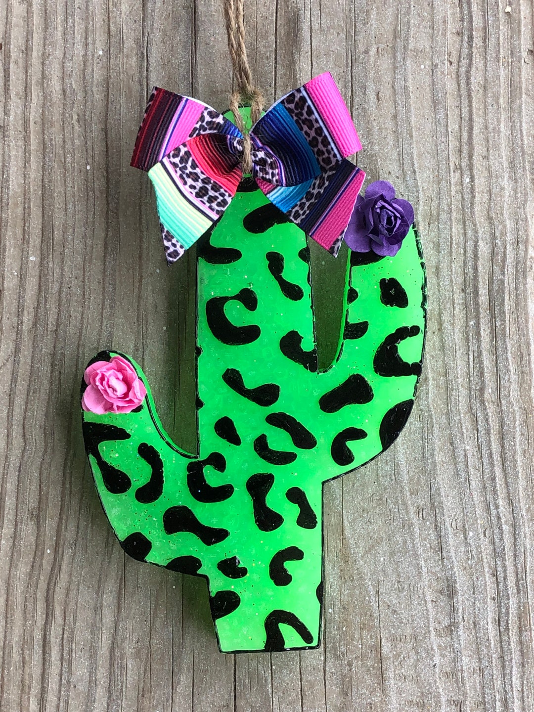 Leopard Print Cactus, Cheetah Print Cactus, Wild West Freshie - Etsy