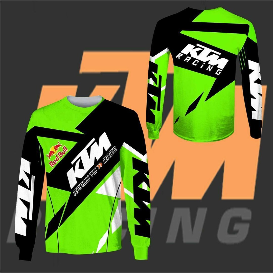 Hot Gift's Ktm Racing Long Sleeve Shirts 3d All Over Printed Size S-5xl ...