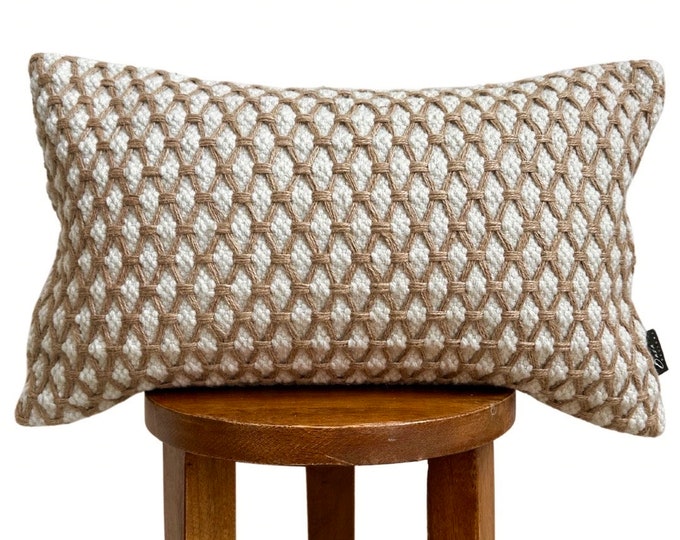 Boho Outdoor Pillow Cover, Raffia Pillows, Jute Outdoor Pillow, Boho ...