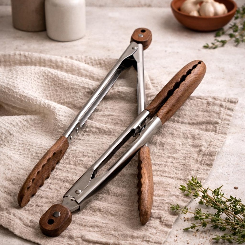 Kitchen Utensils Wooden Tongs - Etsy
