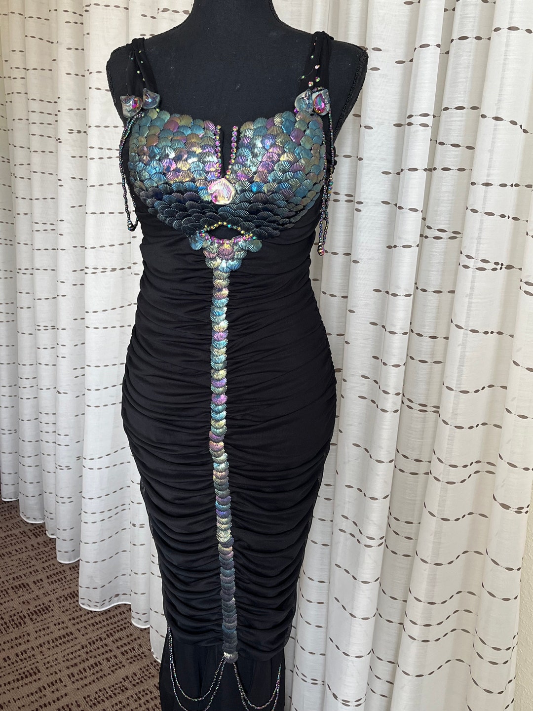 Custom Shell/scale Sequin Dress - Etsy