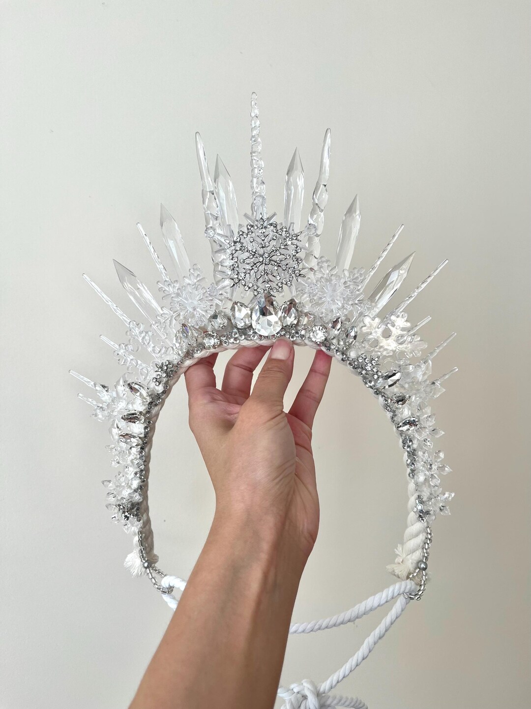 Readymade Adult Ice Snow Queen Crown (icy Queen) - Etsy