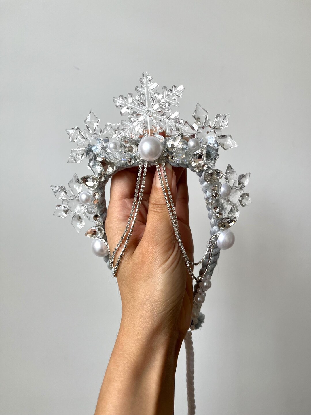 Child Ice Snowflake Crown (classic Ice) - Etsy