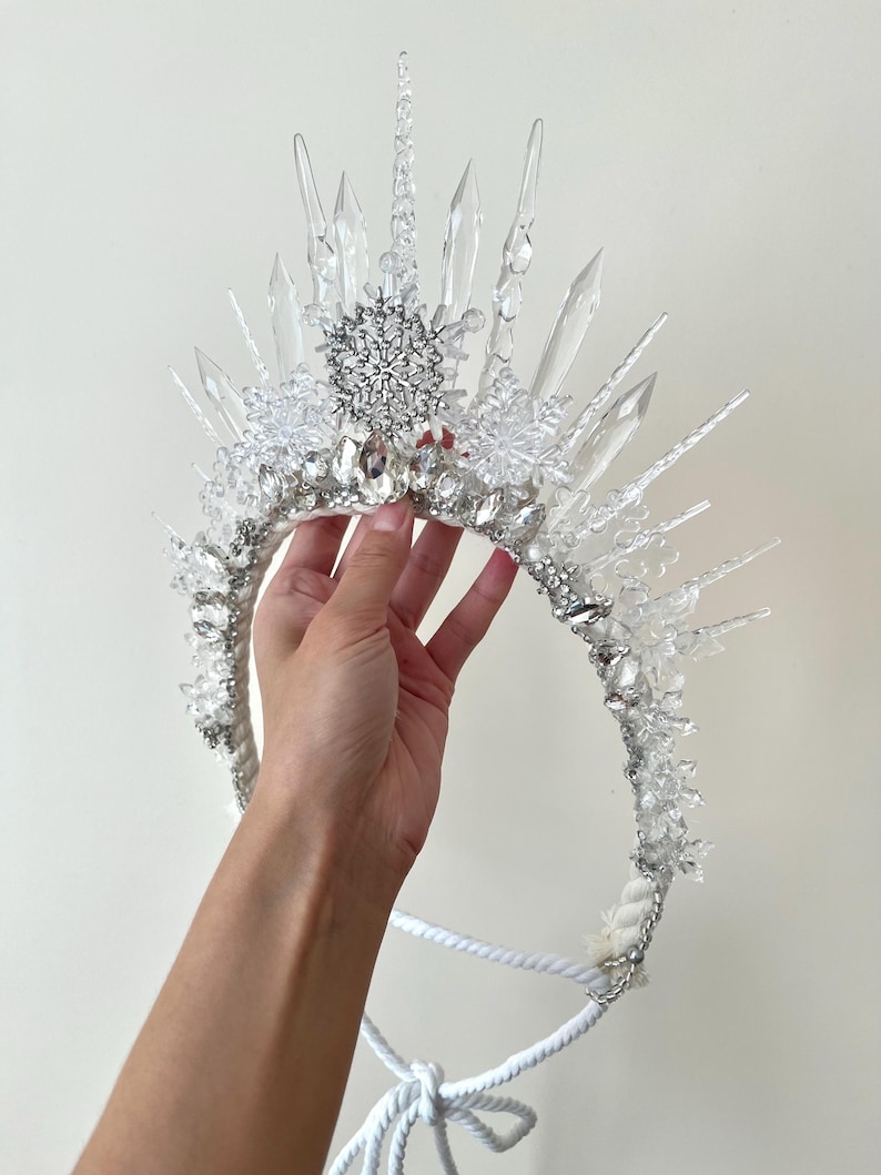 Readymade Adult Ice Snow Queen Crown (icy Queen) - Etsy