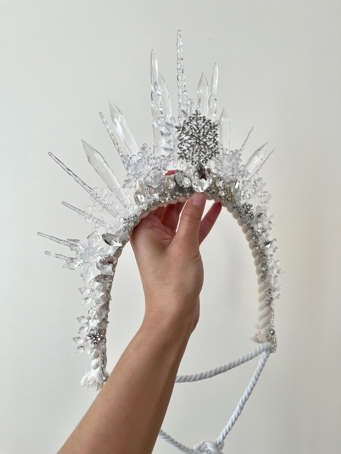 Readymade Adult Ice Snow Queen Crown (icy Queen) - Etsy